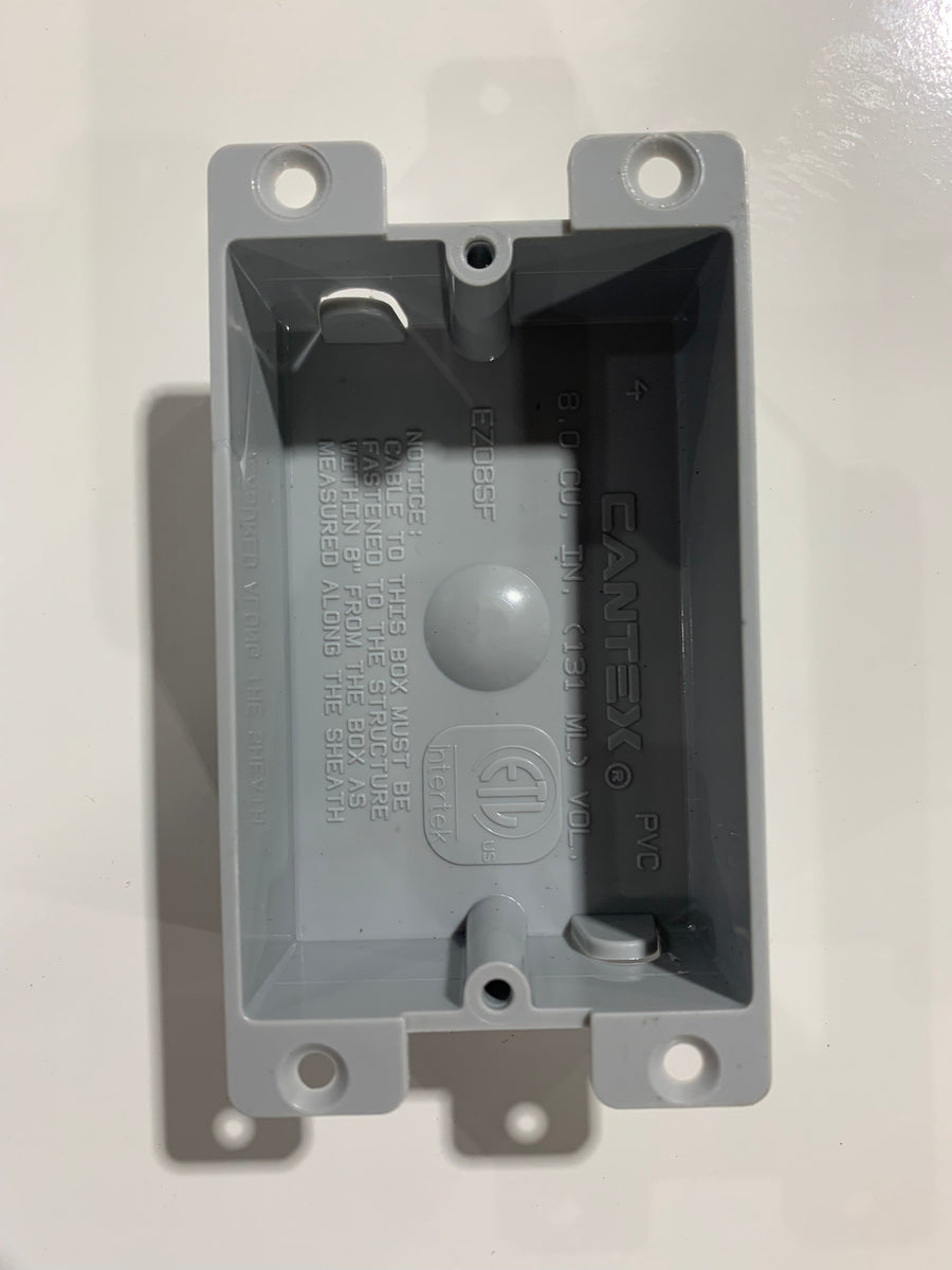 electrical outlet box shallow